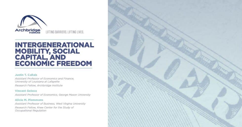 Intergenerational Mobility, Social Capital, and Economic Freedom ...